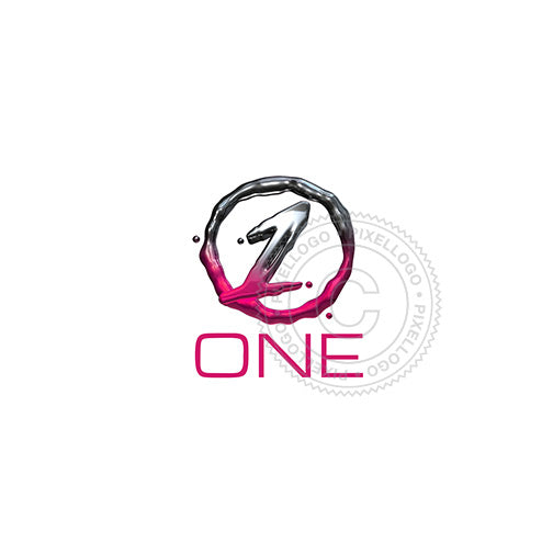 One 3D logo Metalic - liquid 3D logo design | Pixellogo