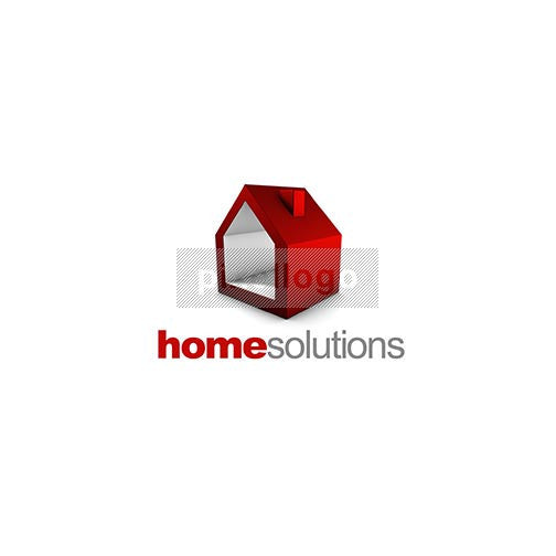 3d House Logo Modern House Encylopaedic Concept Logo