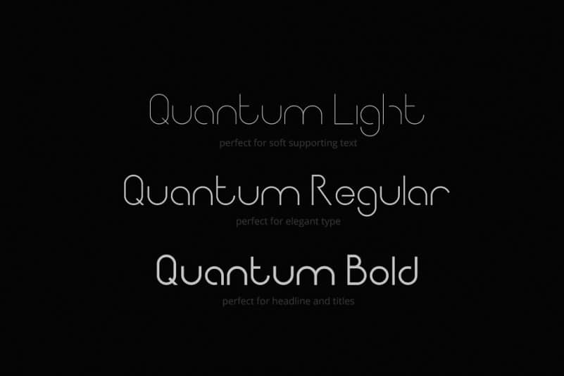 Quantum free Typeface | Pixellogo